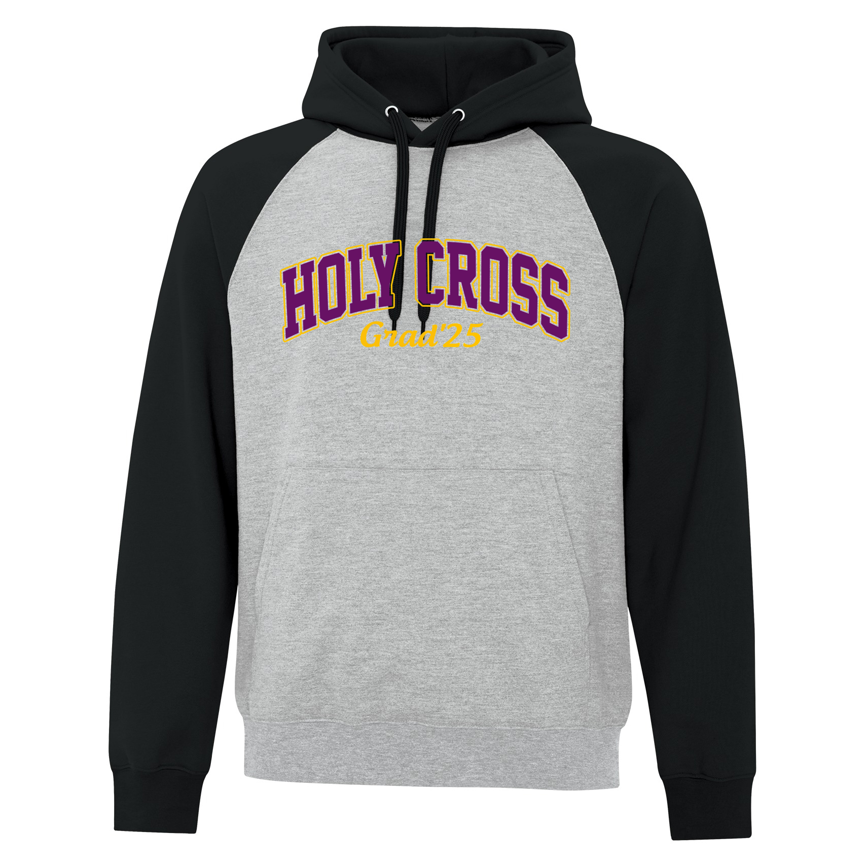 Holy Cross GRAD 2025 Campus Edition Adult Two Tone Hooded Sweatshirt ...