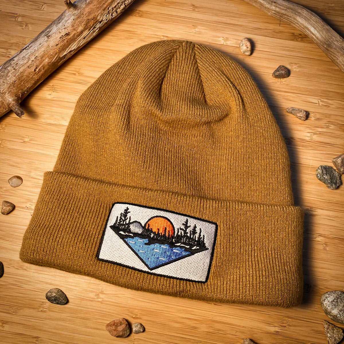 Naturally Illustrated Sunset Patch Acrylic Cuff Toque – Superior Sentiments
